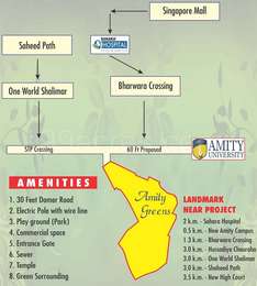 Neelendras Construction Neelendras Amity Greens Map - Gomti Nagar ...