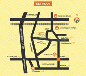 Nellai Krishna Group Nellai Krishna Dhanaya Villa Map - Avadi, Chennai ...