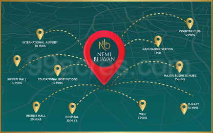 Neminath Group Builders Nemi Bhavan Map - Goregaon West, Mumbai ...