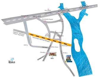 Nest Infratech Builders Nest The World Map - Aluva, Kochi Location Map