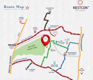 Nestcon Shelters Secunderabad Nestcons Dhruva Tara Map - Alwal ...