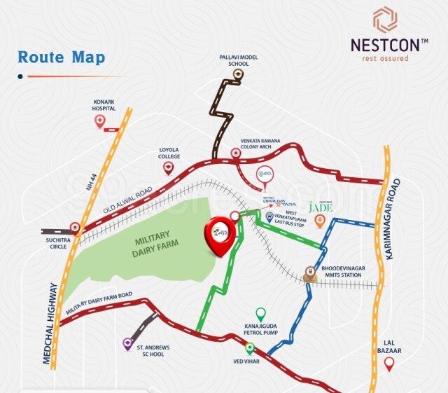 Nestcons Oasis Secunderabad, Alwal | Price List & Brochure, Floor Plan ...