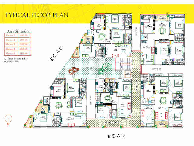Nestcon Flamingo Kondapur, Hyderabad Resale Price List, Brochure, Floor ...
