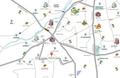 New Front Group New Marvella Map - Dhayari, Pune Location Map
