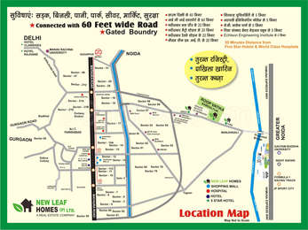 New Leaf Homes New Leaf Roop Garden Map - Chirsi , Faridabad Location Map