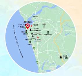 Melhor By New Era Group Map - Anjuna, North Goa Location Map