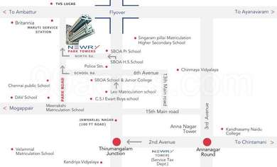 Newry Builders Newry Park Towers Map - Anna Nagar West, Chennai ...