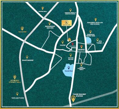 NextEra Developers Nextera Ketan CHS Map - Tembhi Naka, Thane Location Map