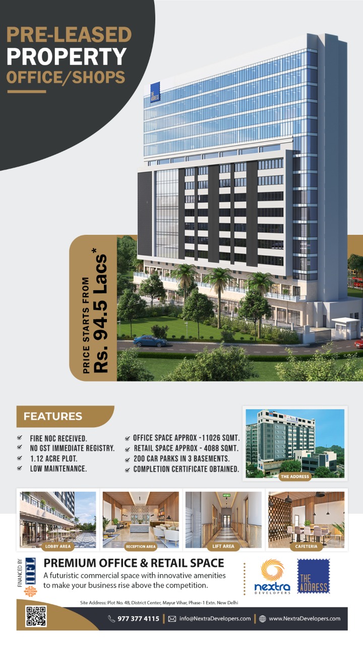Nextra The Address Mayur Vihar Phase 1, Delhi | Resale Price List & Brochure