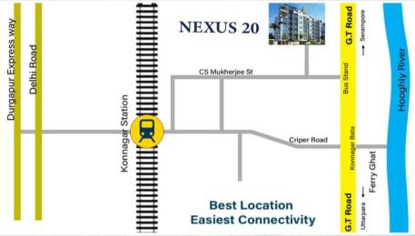 Nexus Construction Nexus 20 Map - Konnagar, Kolkata West Location Map