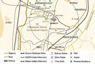 NIBR 1 Aerocity Map - Sakinaka, Mumbai Andheri-Dahisar Location Map