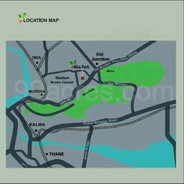 Nice Construction Nice Park Map - Shilphata, Navi Mumbai Location Map