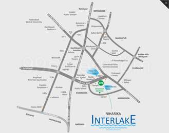 Niharika Projects Niharika Interlake Map - Manikonda, Hyderabad ...