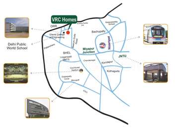 Nihira Constructions Nihira VRC Homes Map - Beeramguda, Hyderabad ...