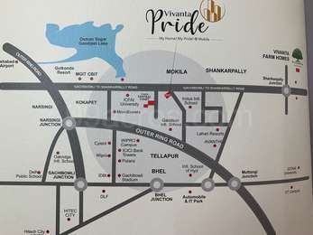 Nikhila Constructions Nikhila Vivanta Pride Map - Mokila, Hyderabad ...