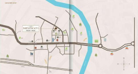 Nirbhay Buildcon Bhagwati Heritage Map - Adityapur, Jamshedpur Location Map
