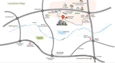 Nirmal Shelters Nirmal Landmark Map - Ramanthapur, Hyderabad Location Map