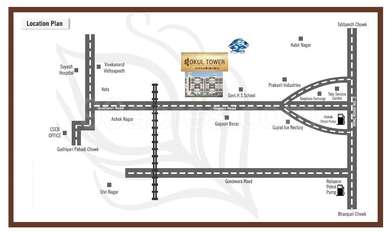 Nirman Builders Raipur Nirman Gokul Tower Map - Gogaon, Raipur Location Map