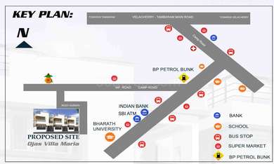 Niroopa Properites Niroopa Ojas Villa Maria Map - Selaiyur, Chennai ...