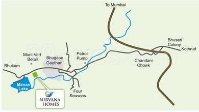 Nirvana Developers Pune Nirvana Homes Map - Bhugaon, Bavdhan Location Map