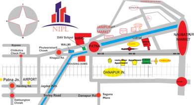 NIPL Sonata City Map - Phulwari Sharif, Patna Location Map