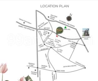 Royal Developers Royal Hill Crest Map - Ravet, Pune Location Map