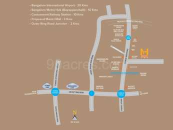 Nishchith Homes Map - Hennur Road, Bangalore Location Map
