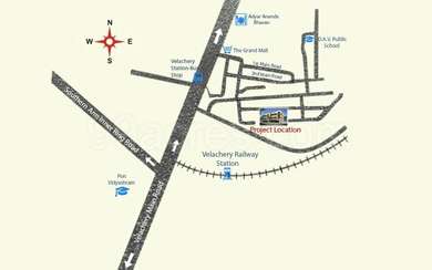 Nithin Property Developers Nithin Daksha Map - Velachery, Chennai South ...