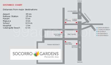 Nitin Developers Nitin Socorro Gardens Map - Porvorim, North Goa ...