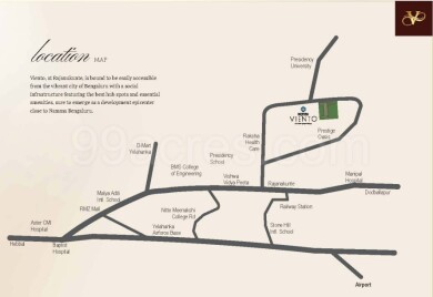 Nivara Group Nivara Viento Map - Rajankunte, Doddaballapur Road ...
