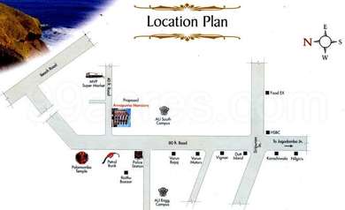 NRR Builders NRR Annapurna Mansions Map - Chinna Waltair, Visakhapatnam ...