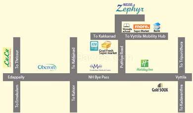 Nucleus Properties Builders Nucleus Zephyr Map - Vennala, Kochi ...