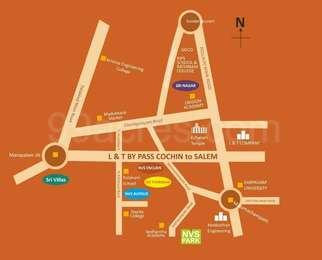 NVS Realtors NVS Enclave Map - Madukkarai, Coimbatore Location Map