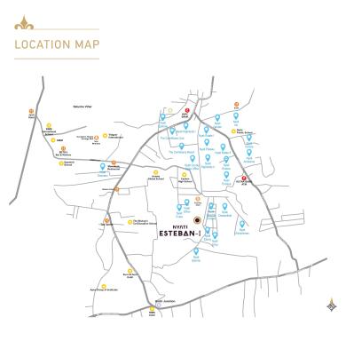 Nyati Group Builders Nyati Esteban 1 Map - Undri, Pune Location Map