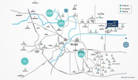 Nyati Landmark Projects LLP Nyati Enthral Map - Kharadi, Pune Location Map