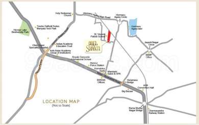 Obel Builders Obel Shanti Map - Kalyan nagar, Bangalore East Location Map