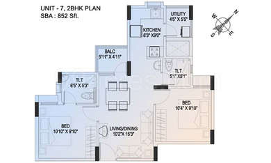 3 BHK Apartment / Flat for sale in Oceanus Green Valley Kallayam ...