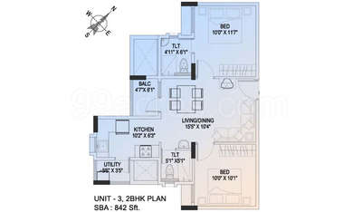 3 BHK Apartment / Flat for sale in Oceanus Green Valley Kallayam ...