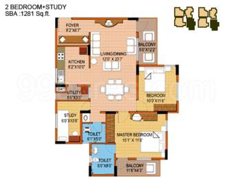 2 BHK / Bedroom Apartment / Flat for rent in Oceanus Serenity ...