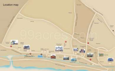 Olympia Group Olympia Panache Map - Navalur, Chennai South Location Map