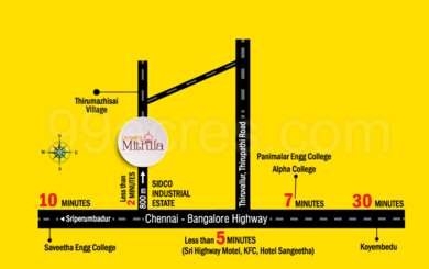 Olympia Group Olympia Mithila Map - Thirumazhisai, Chennai Location Map