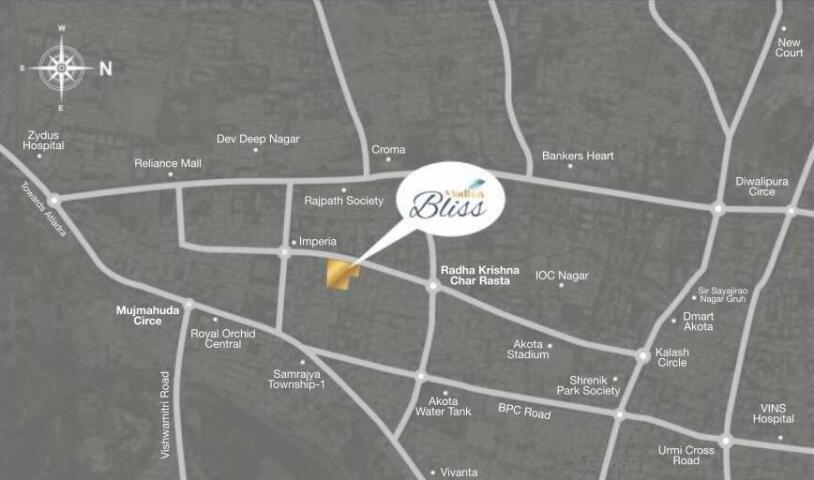 Madhav Bliss Akota, Vadodara | Price List & Brochure, Floor Plan, Location Map & Reviews