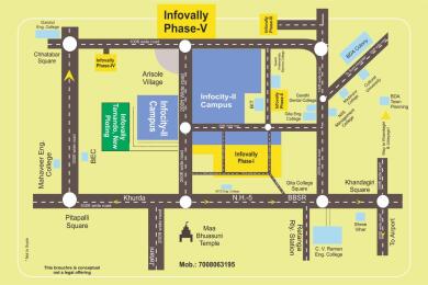 Om Shree Acres Infovalley Infosys 2 Map - Janla, Bhubaneswar Location Map
