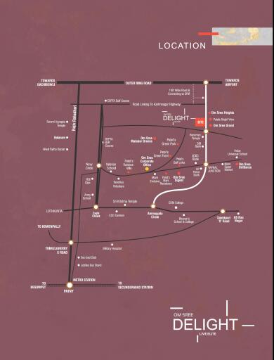 Om Sree Builders and Developers LLP Om Sree Delight Map - Yapral ...