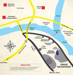 Omaxe Aananda Map - Naini, Allahabad Location Map