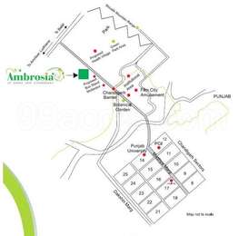 Omaxe Ambrosia Map - Mullanpur, Chandigarh Location Map