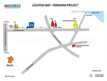 Omaxe Infratech Omaxe Eternity Map - Chhatikara, Vrindavan Location Map