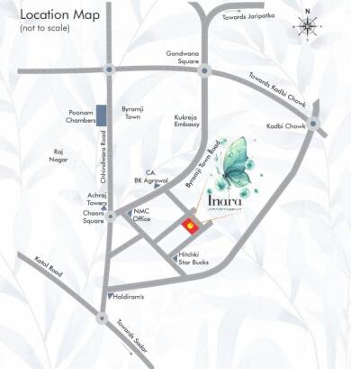 OMCO Enterprises OMCO Inara Apartment Map - New Colony, Nagpur Location Map