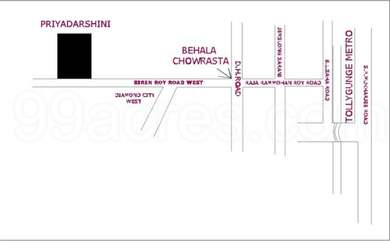Omkar Group Omkar Priyadarshini Apartment Map - Behala Chowrasta ...