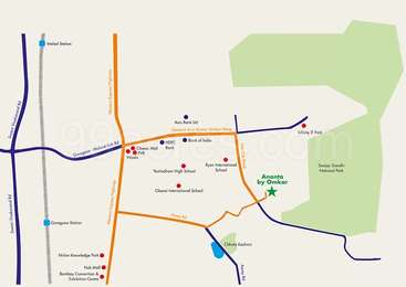 Omkar Realtors Omkar Ananta Map - Goregaon (East), Mumbai Andheri ...